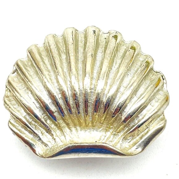 Unbranded | Accessories | Clam Shell Belt Buckle Silver Tone Fluted ...